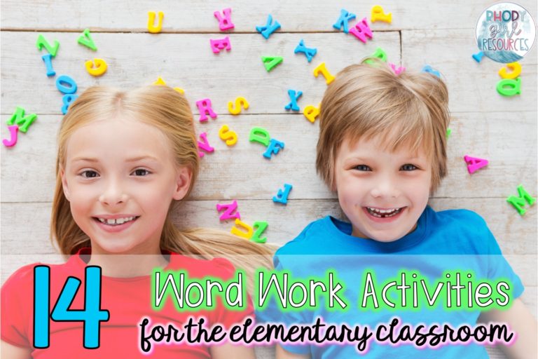 Word Work Activities for the Elementary Classroom - Rhody Girl Resources