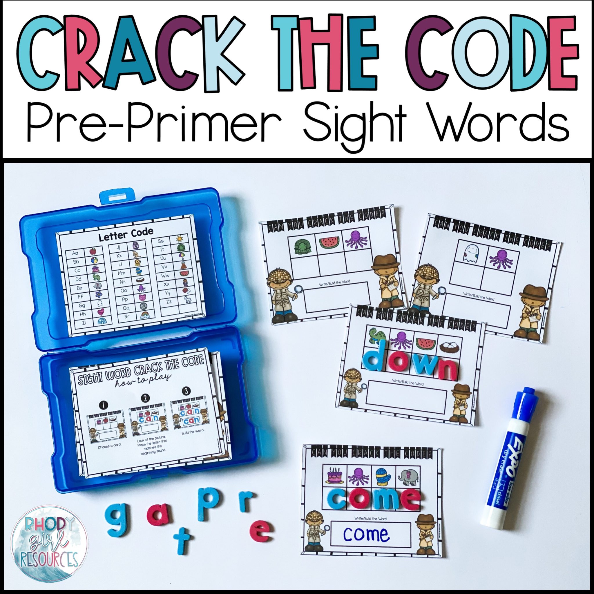 Sight Words: Crack the Code (Pre-Primer) - Rhody Girl Resources